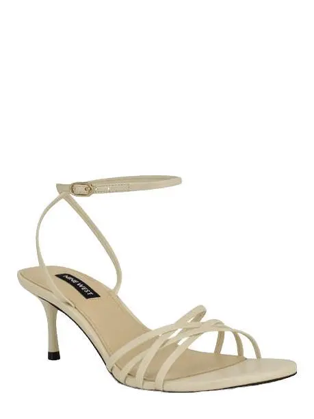 Nine West Gazey Ankle Strap Sandal - Ivory