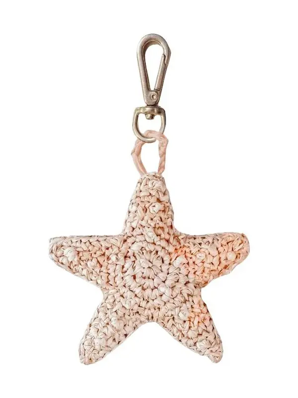 LIKHA Starfish Raffia Bag Charm - Natural