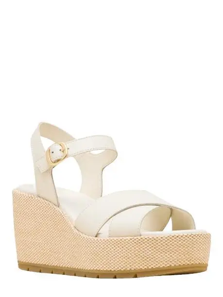 Sorel Sunpeak Platform Wedge Sandal - Chalk/gum