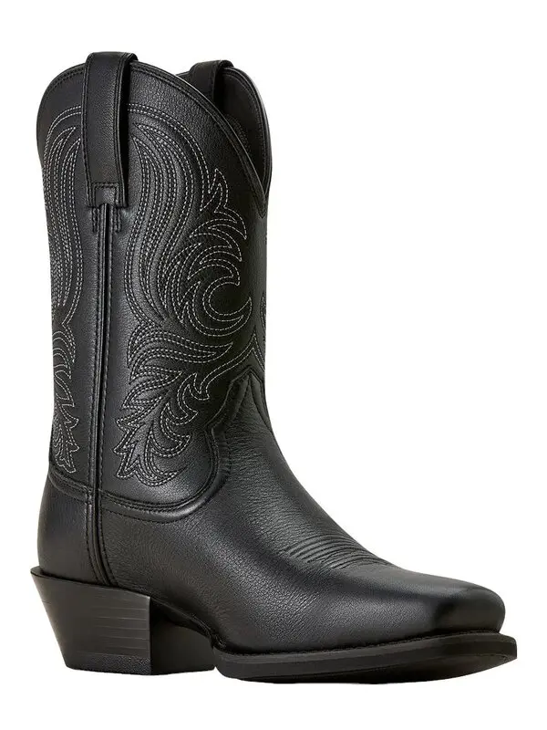 Ariat Sport Lawman Square Toe Cowboy Boots - Black