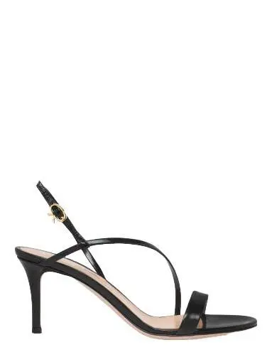 GIANVITO ROSSI Manhattan 70 Sandal - Black Leather