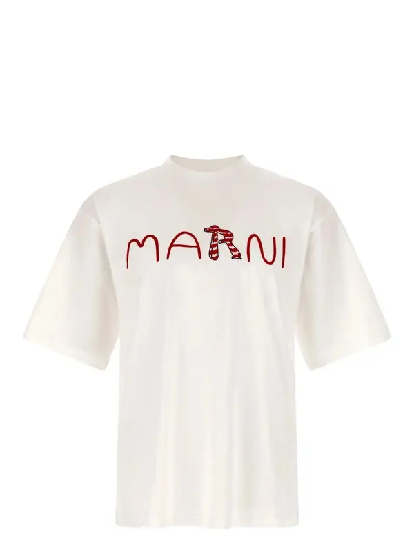 Marni T-shirt With Logo - White