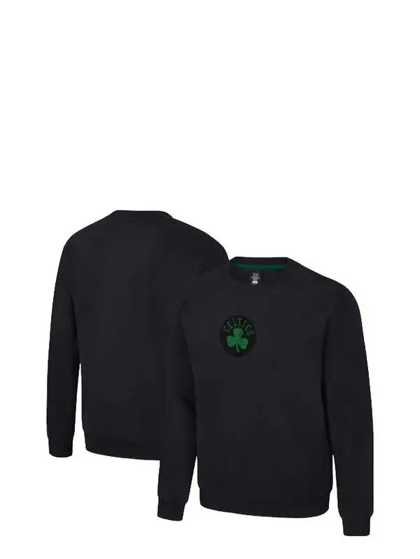 STADIUM ESSENTIALS Boston Celtics Club Level Chenille Sweatshirt - Black