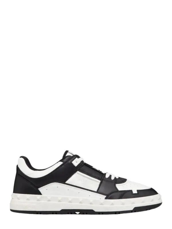 Valentino Garavani Freedots Leather Sneakers - Black