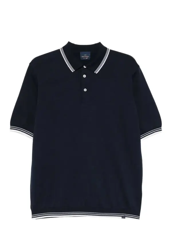 Paul & Shark Polo Shirt With Contrasting Details - Blue