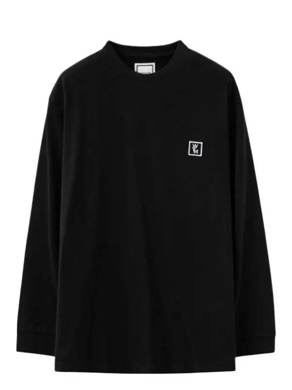 WOOYOUNGMI Long-sleeved T-shirt With Logo - Black
