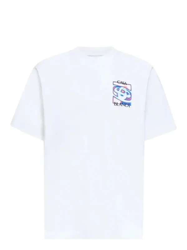 Casablanca Heat Map Logo T-shirt - White