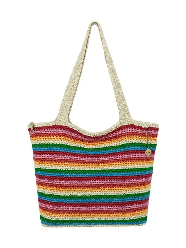 THE SAK Crafted Classic Large Carryall Tote - Rainbow Stripe