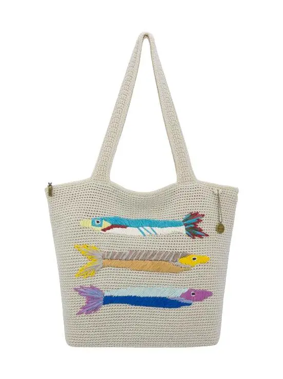 THE SAK Crafted Classic Large Carryall Crochet Tote - Sardines