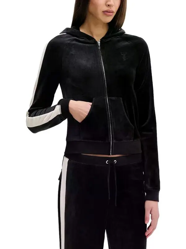 Juicy Couture Side-stripe Hoodie - Black