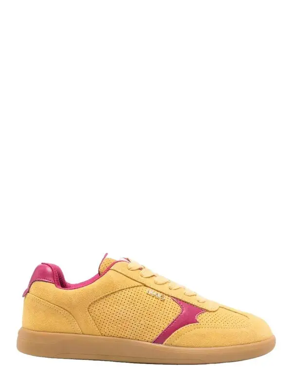 Liu Jo Cutout Leather Sneakers - Yellow