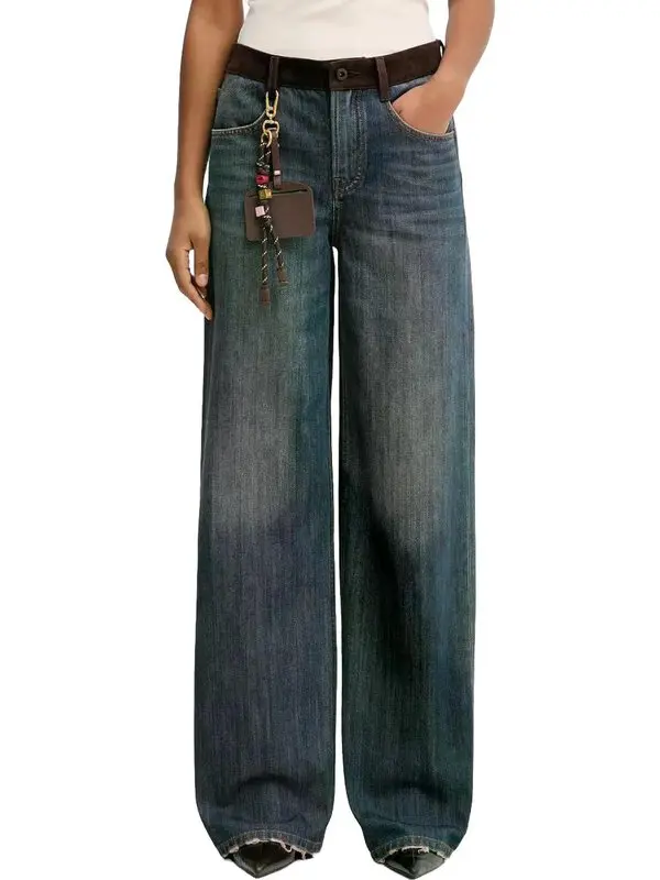 Miss Sixty Patchwork Straight-leg Jeans - Blue