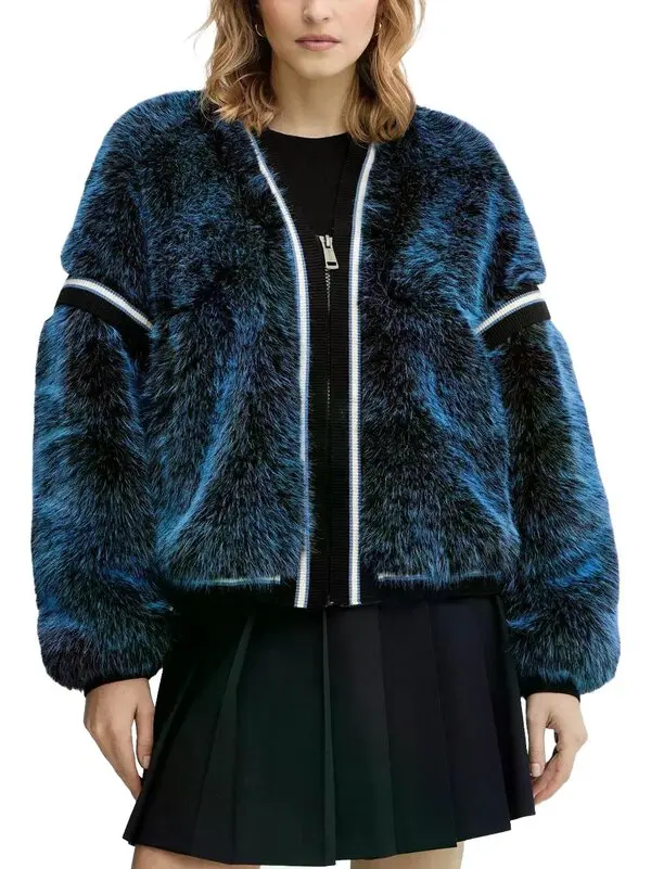 Guess Katia Striped-trim Jacket - Blue