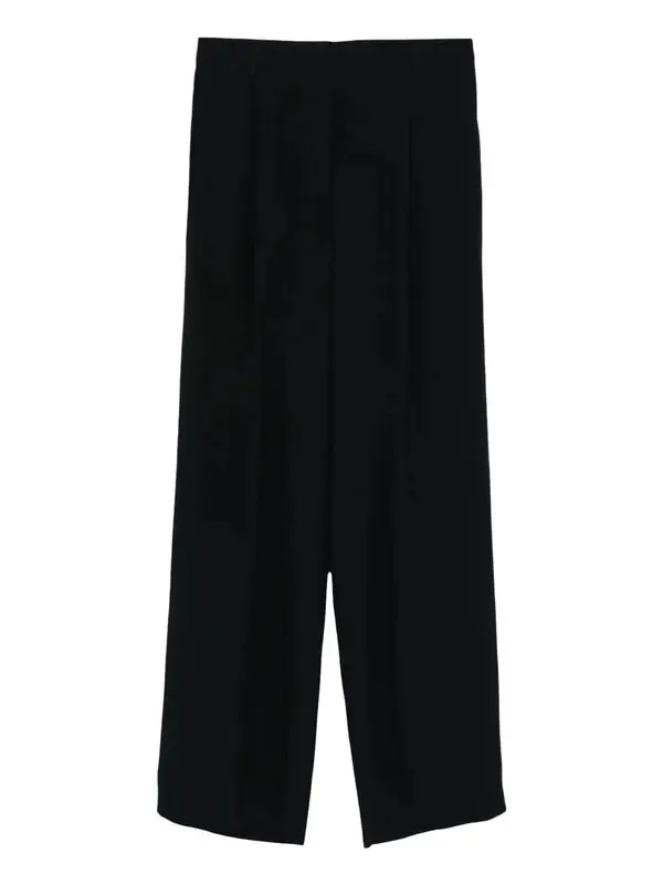Dries Van Noten Loose Pleated Trousers - Black