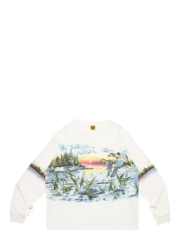 HUMAN MADE Graphic Long-sleeve T-shirt - White