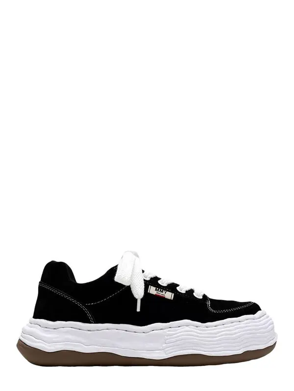 Mihara Yasuhiro Oliver Og Sole Suede Low Sneakers - Black