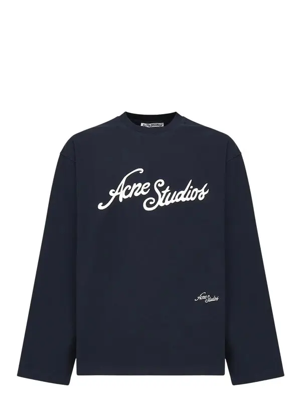 Acne Studios Relaxed Fit Logo T-shirt - Blue