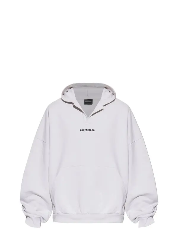 Balenciaga Polo Hoodie - White