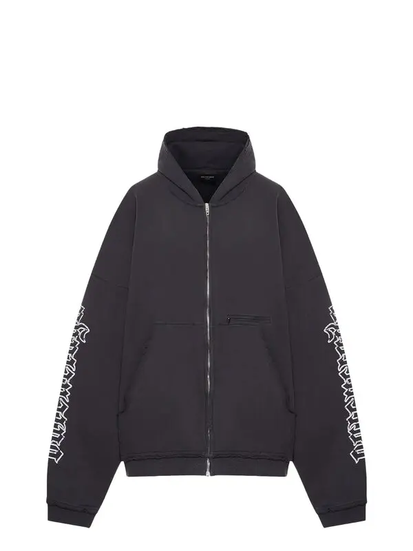 Balenciaga Pulled Hoodie - Black