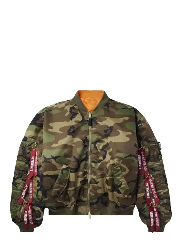 Vetements Cargo Bomber Jacket - Green
