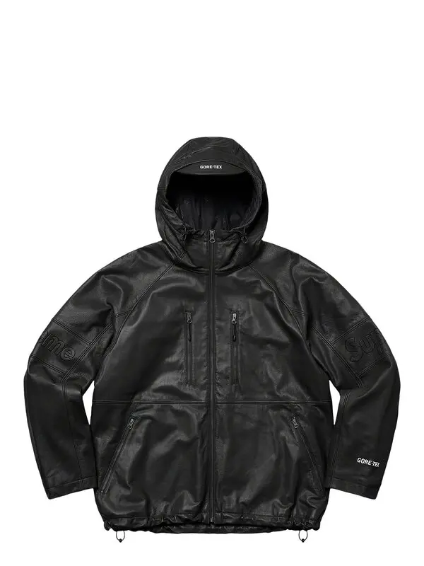 Supreme Gore-tex Leather Jacket - Black