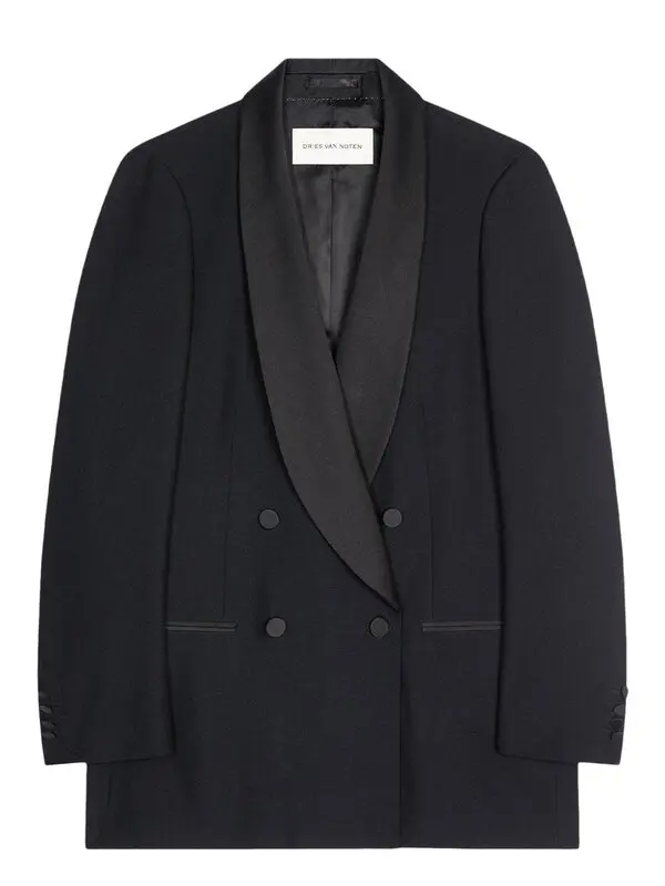 Dries Van Noten Blinker Tux Blazer - Black