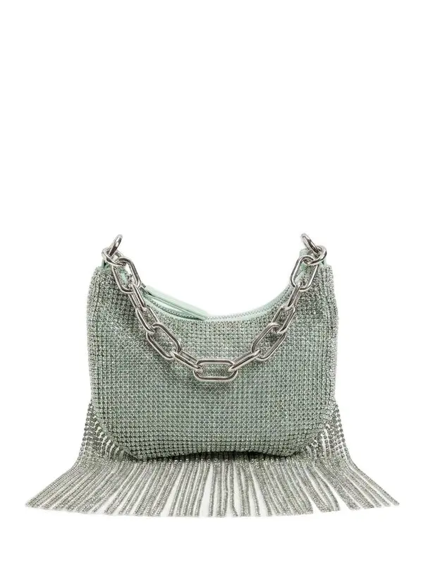 TWINSET Embellished Crystal Mini Bag With Fringe - Water