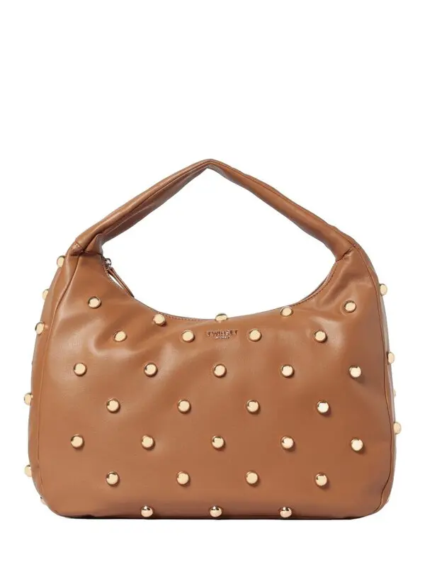 TWINSET Studded Shoulder Bag - Leather