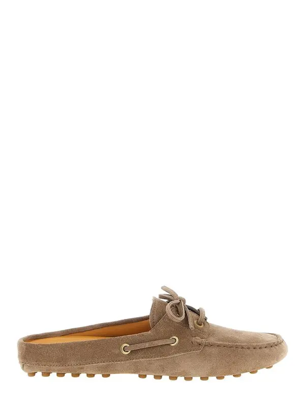 TOD'S Gommino Suede Mules - Brown