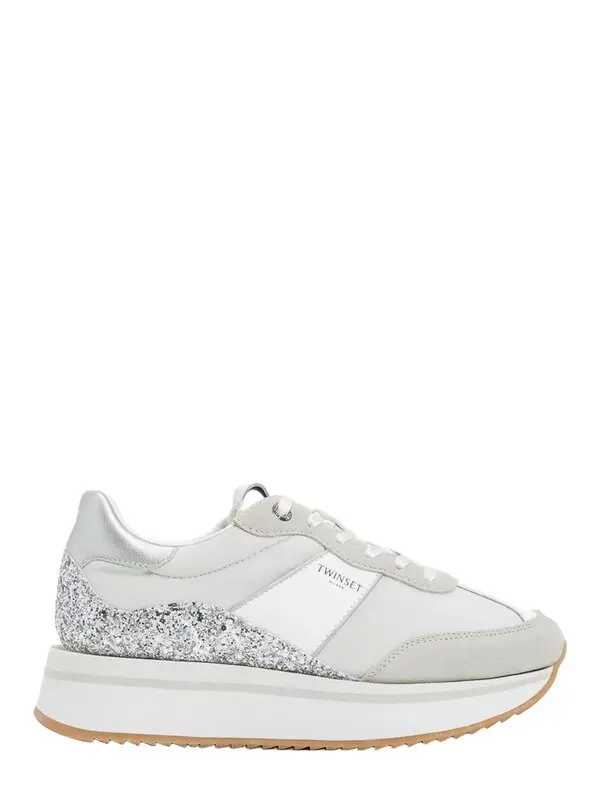 TWINSET Lace Up Sneakers - White