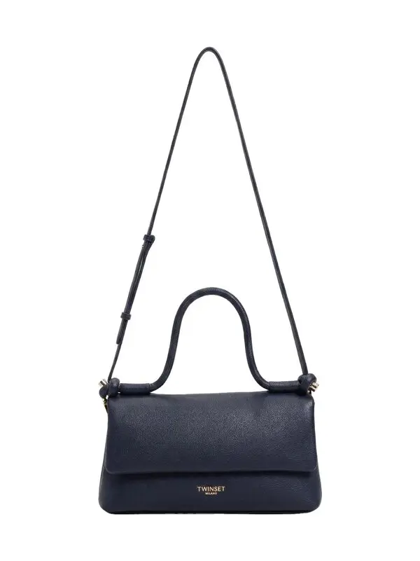 TWINSET Faux Leather Mini Handbag - Blue