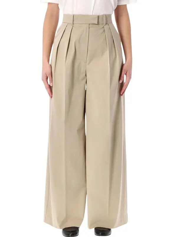 ANINE BING Wide-leg Trousers - Beige
