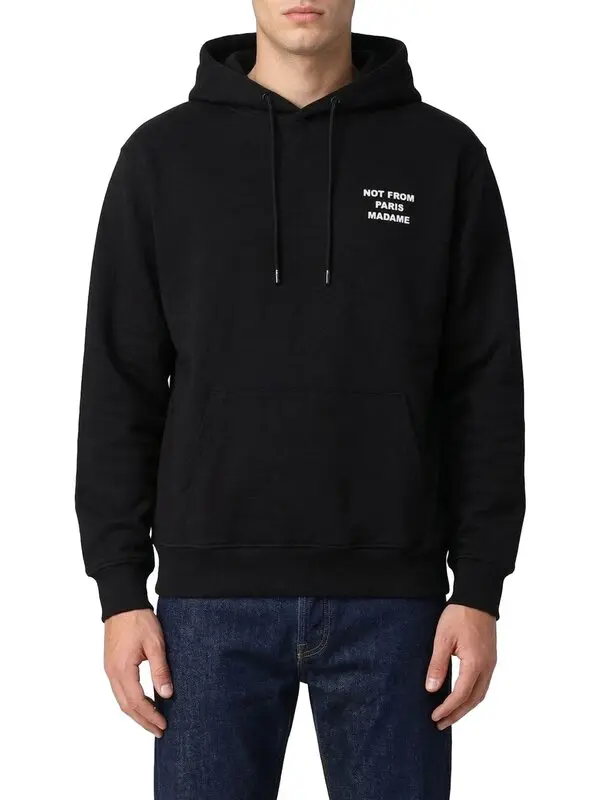 Drole De Monsieur Cotton Hoodie - Black