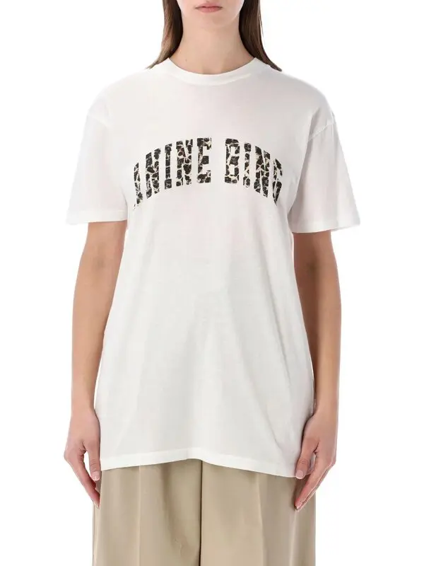 ANINE BING Cotton Logo T-shirt - White