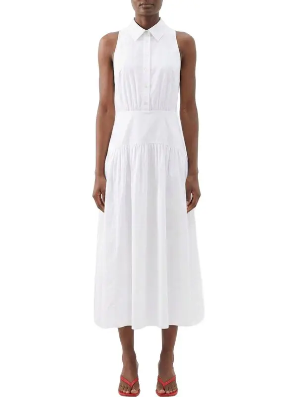 Staud Midi Dress - White