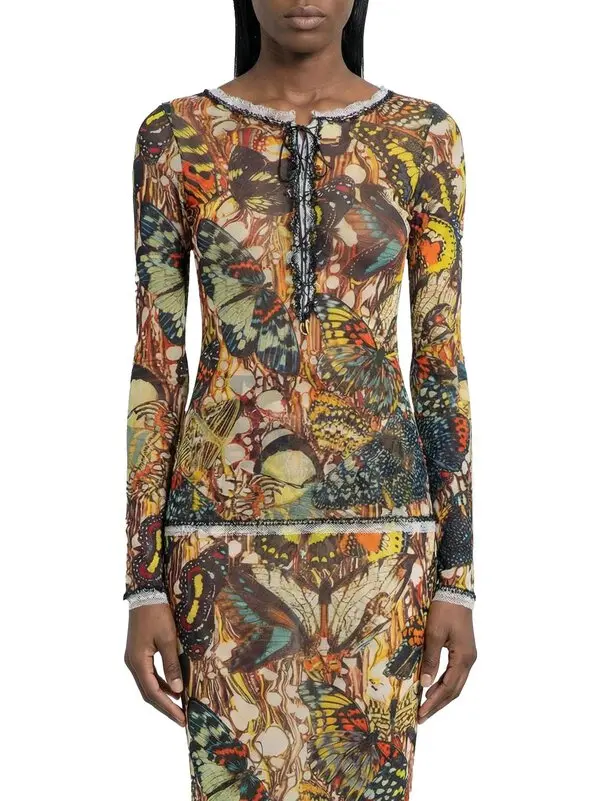 Jean Paul Gaultier Printed Top - Multicolor