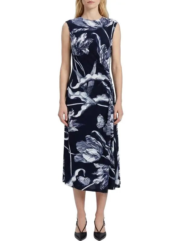 Erdem Floral Print Dress - Blue