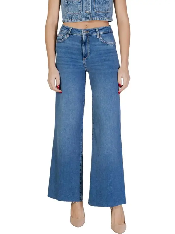 Liu Jo Flared Stretch Denim Jeans - Blue