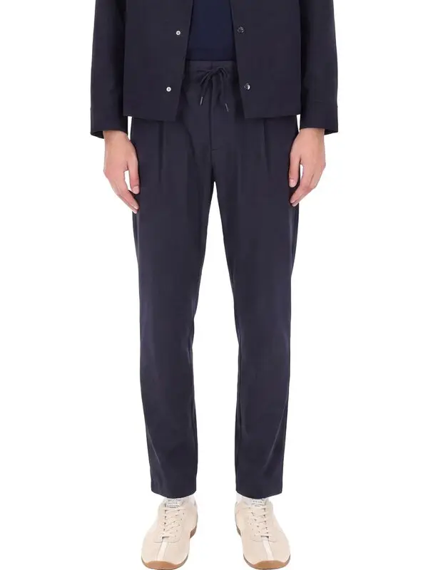 Herno Gabardine Drawstring Trousers - Blue