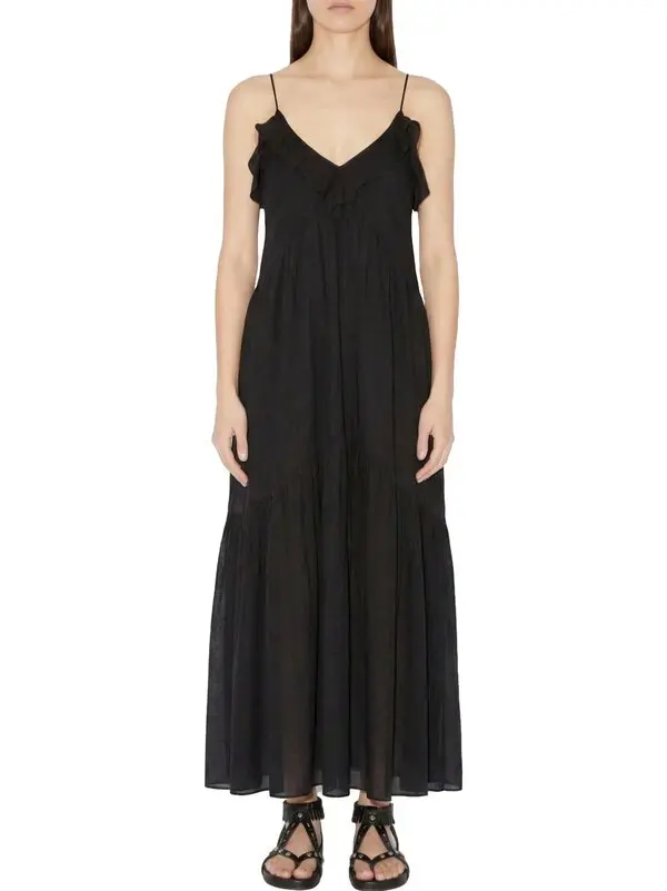 Isabel Marant Étoile Cotton Blend Maxi Dress - Black