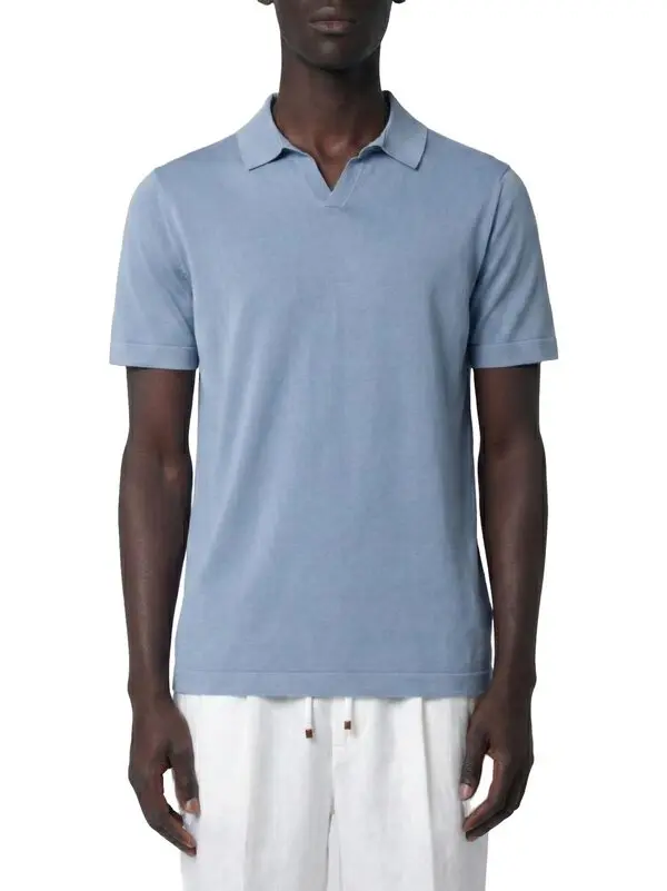 DRUMOHR Polo Shirt - Gnawed Blue