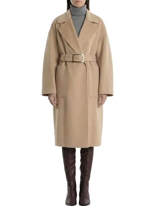 Sportmax Belted Coat - Beige