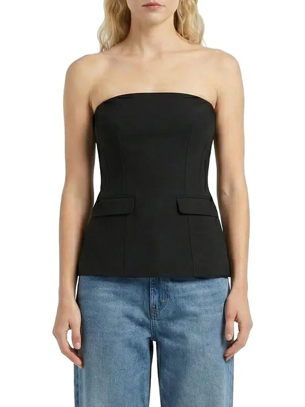 TOTEME Strapless Top - Black