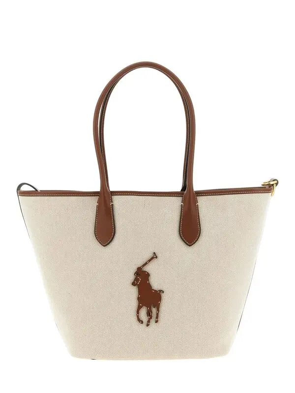 Polo Ralph Lauren Canvas And Leather Bag - Brown