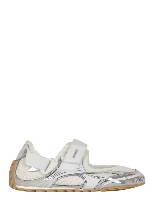 Bottega Veneta Metallic Sneakers - Silver