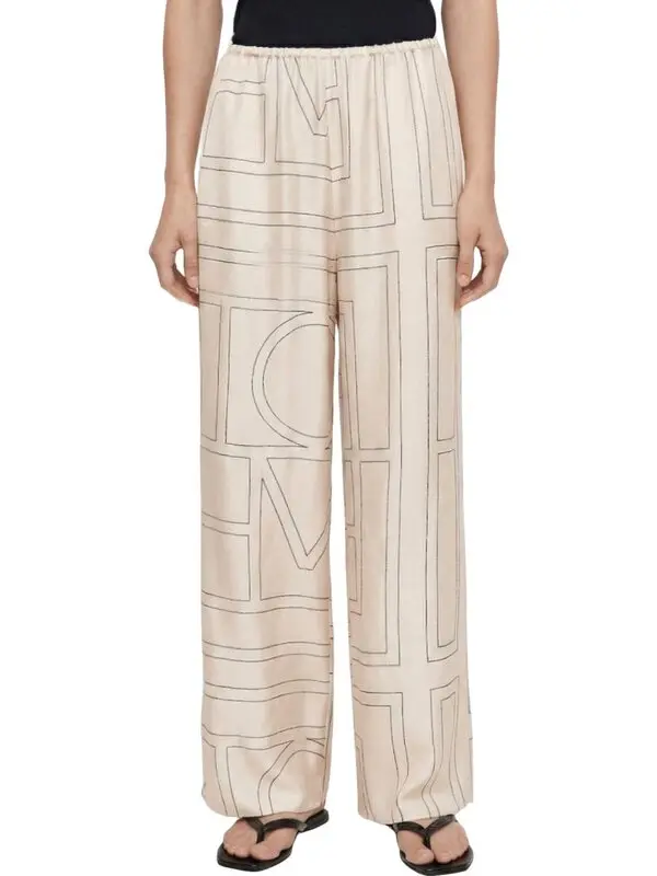 TOTEME Wide Leg Pants - White