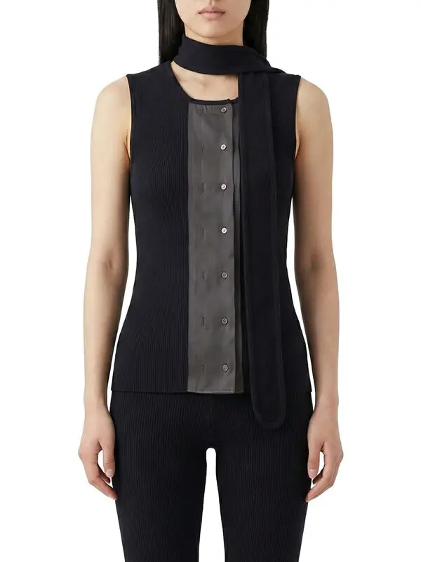 LEMAIRE Sleeveless Top - Black