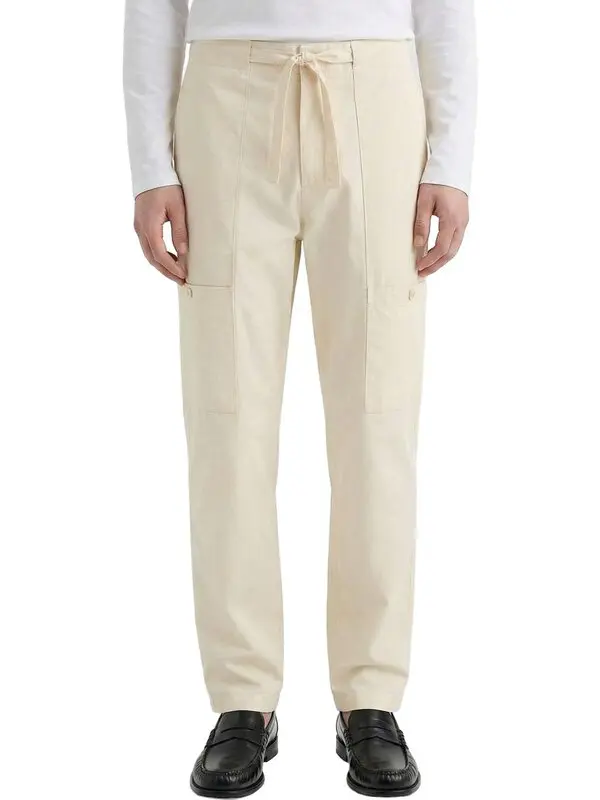 JIL SANDER Cotton Cargo Trousers - Beige
