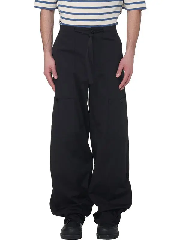 JIL SANDER Cotton Cargo Trousers - Black