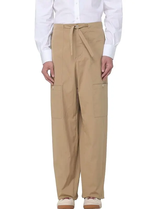 JIL SANDER Cotton Cargo Trousers - Sand